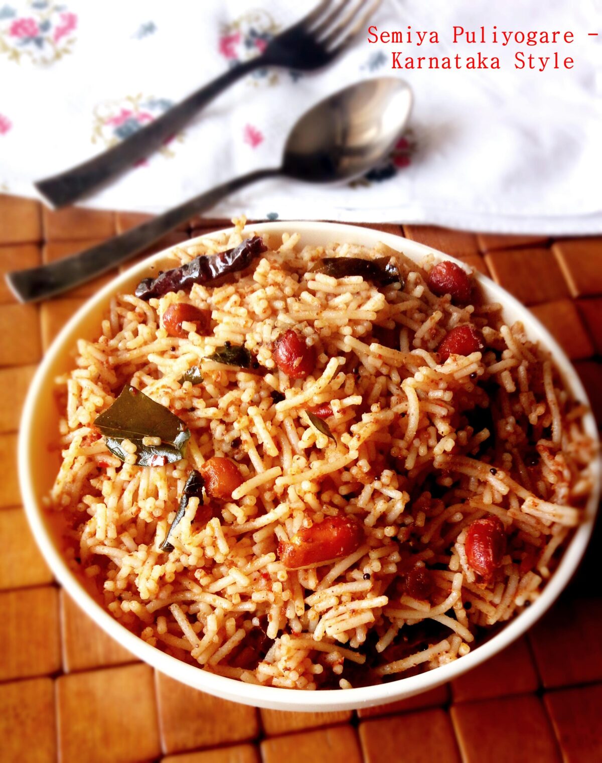 Semiya Puliyogare | Vermicelli Pulihora - Palate's Desire